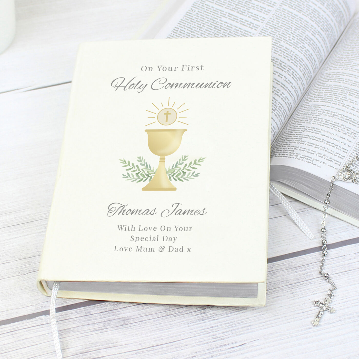 Buy Personalised First Holy Communion Holy Bible for GBP 16.99 | Card ...