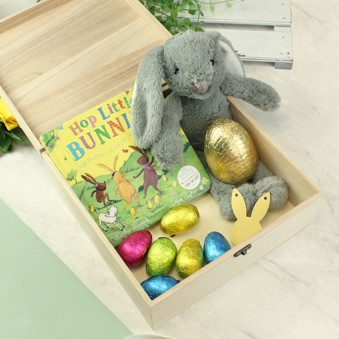 Buy Personalised Easter Bunny Wooden Treat Box for GBP 24.99 | Card ...