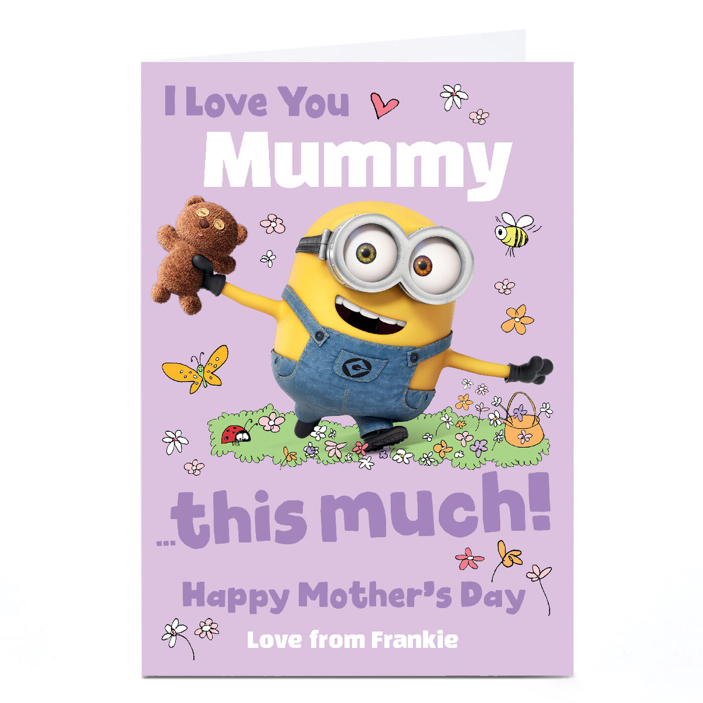 Buy Personalised Minions Mother's Day Card - Love You Mummy for GBP 2. ...