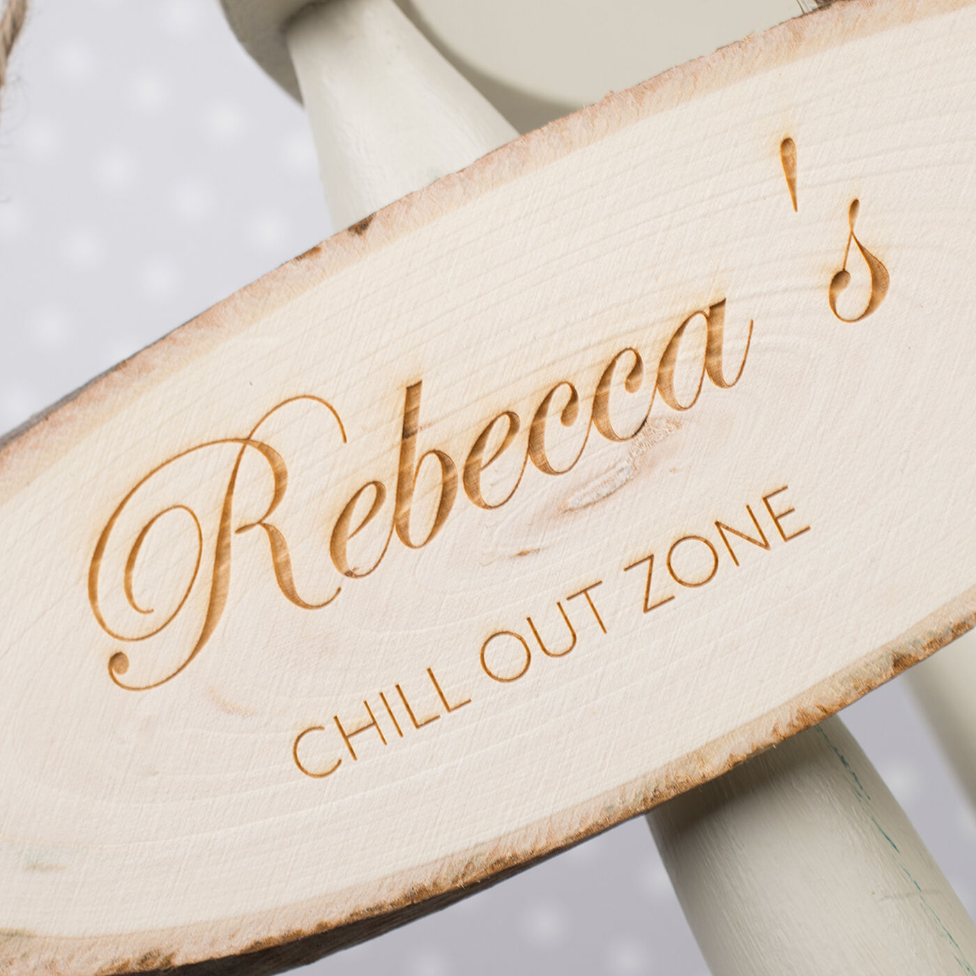 Buy Personalised Engraved Hanging Natural Wooden Log Sign for GBP 14.99 ...