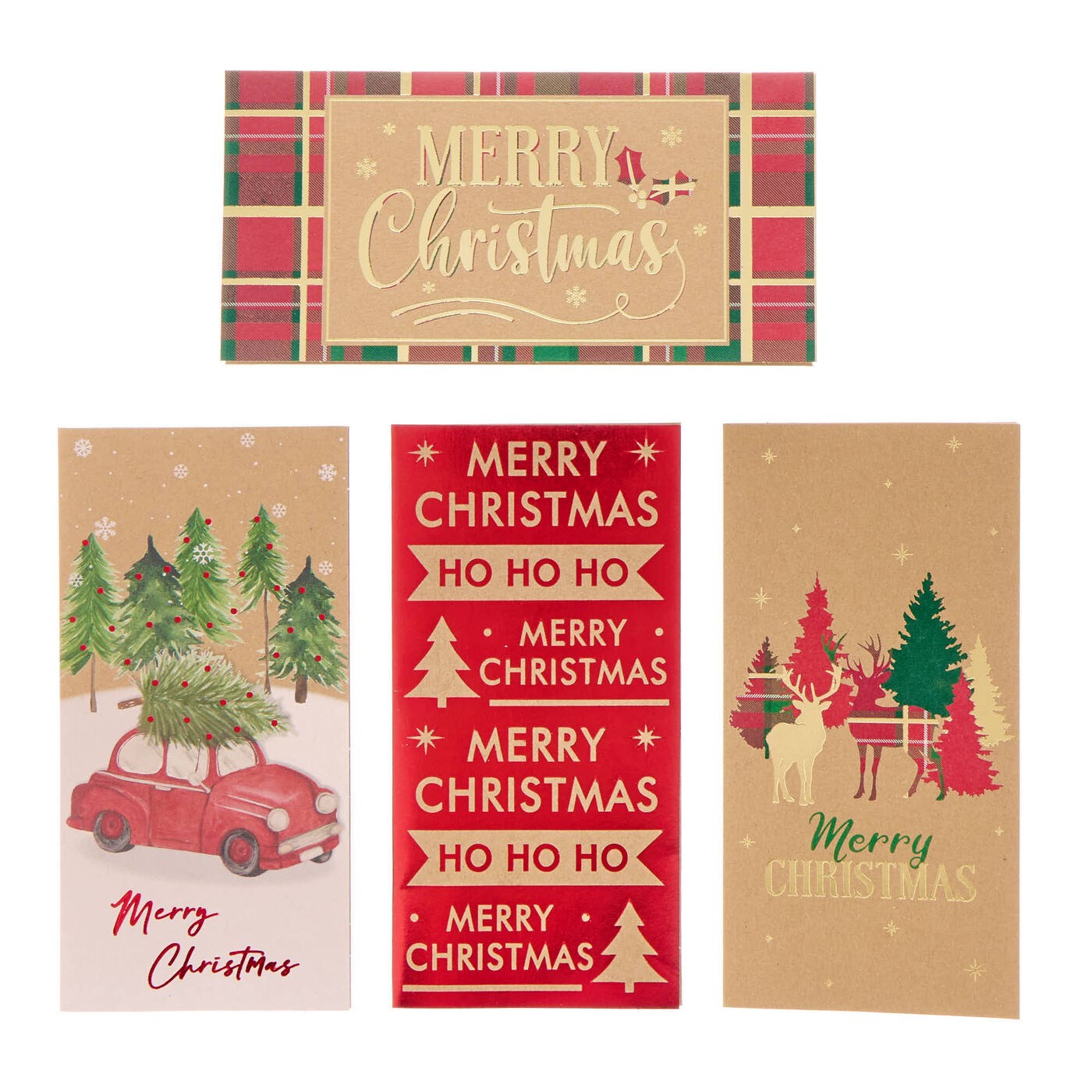 Buy Merry Christmas Kraft Money Wallets - Pack of 4 for GBP 1.99 | Card ...