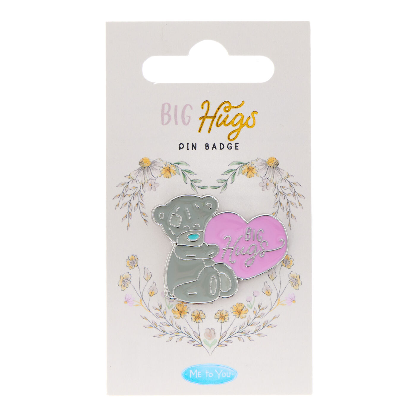 Buy Bug Hugs Me To You Tatty Teddy Pin Badge for GBP 1.99 | Card Factory UK