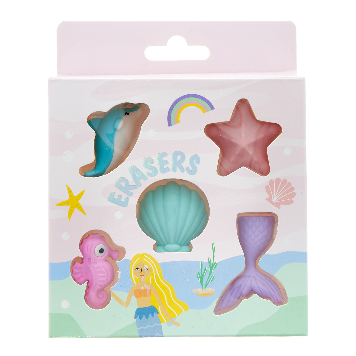 Buy Mermaid Erasers - Pack of 5 for GBP 1.49 | Card Factory UK