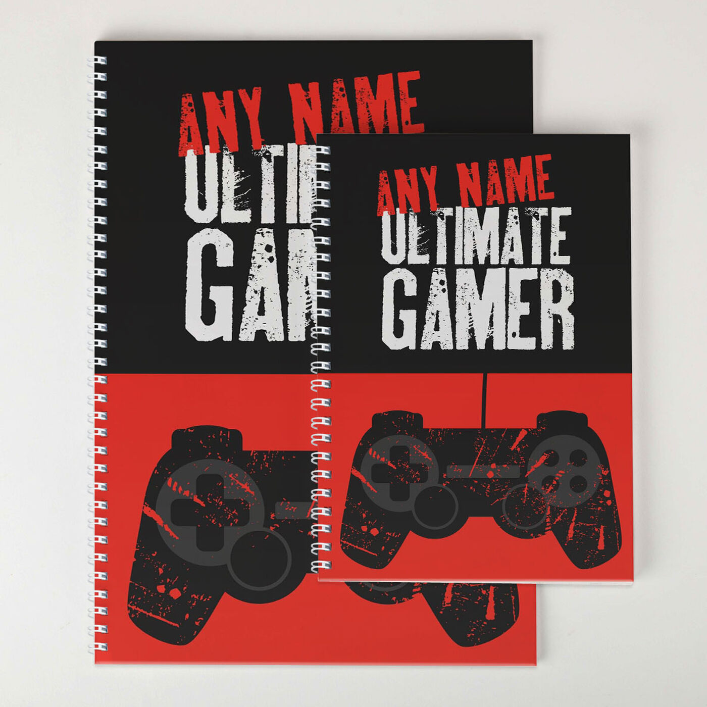 Buy Personalised Ultimate Gamer Red Notebook for GBP 6.49 | Card Factory UK