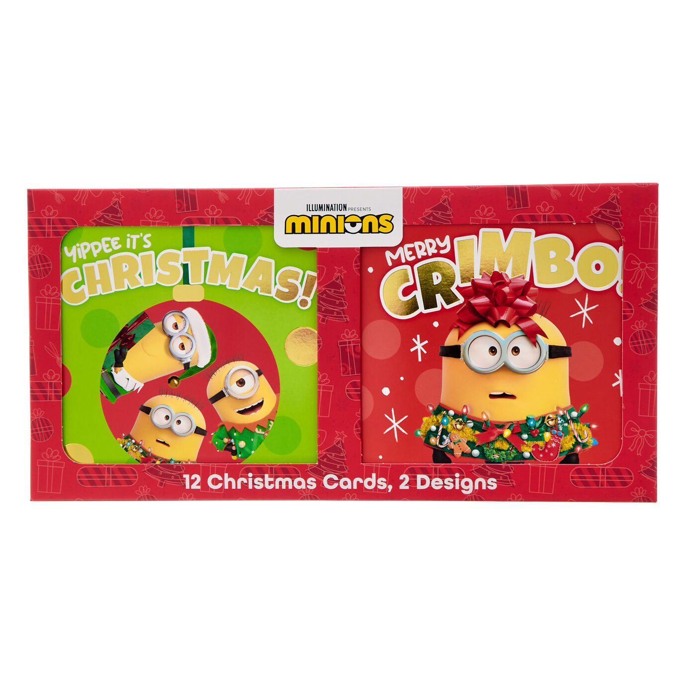 Buy Minions Christmas Cards - Pack of 12 (2 Designs) for GBP 2.99 ...