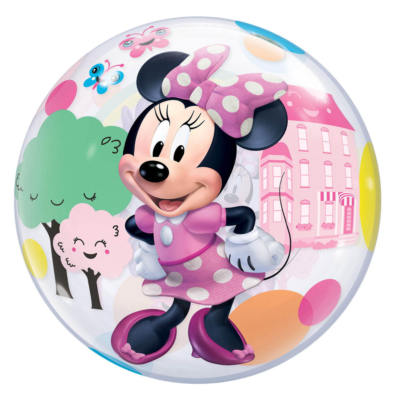 Buy 22-Inch Disney Minnie Mouse Bubble Balloon - DELIVERED INFLATED ...
