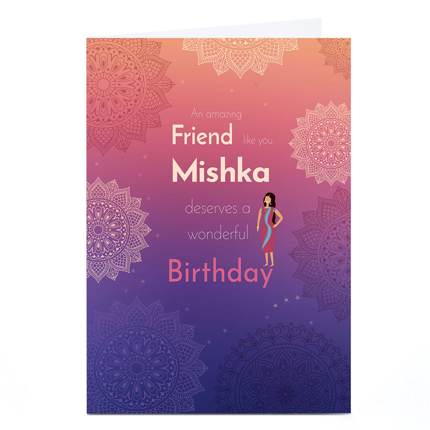 Buy Personalised Birthday Card - Amazing Friend Wonderful Birthday for ...