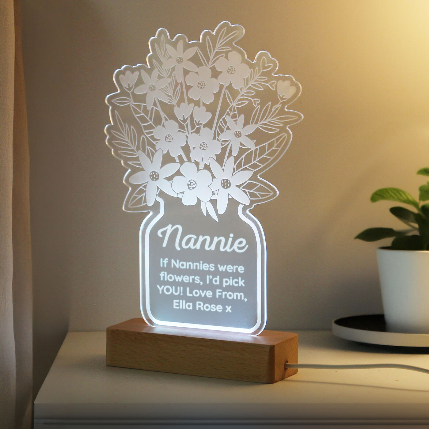 Buy Personalised Flower Vase LED Light for GBP 23.99 | Card Factory UK