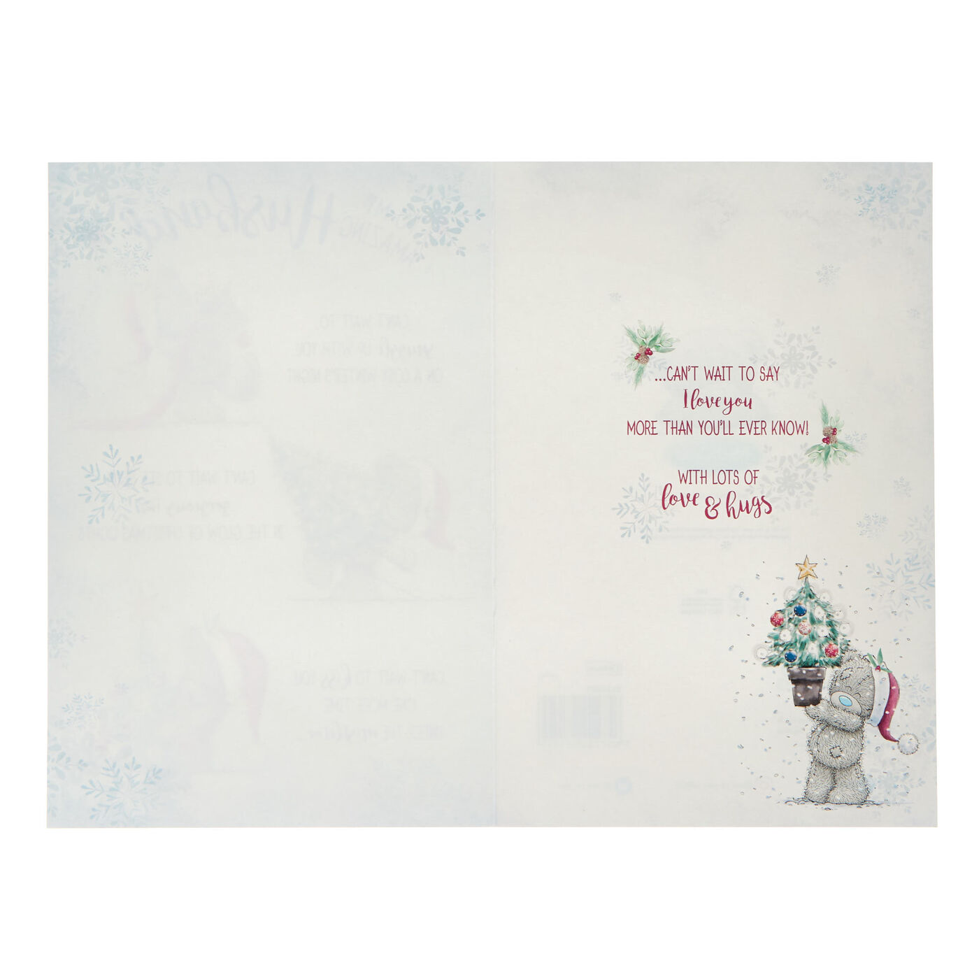 Buy Husband Me To You Tatty Teddy Christmas Card For Gbp 1 99 Card