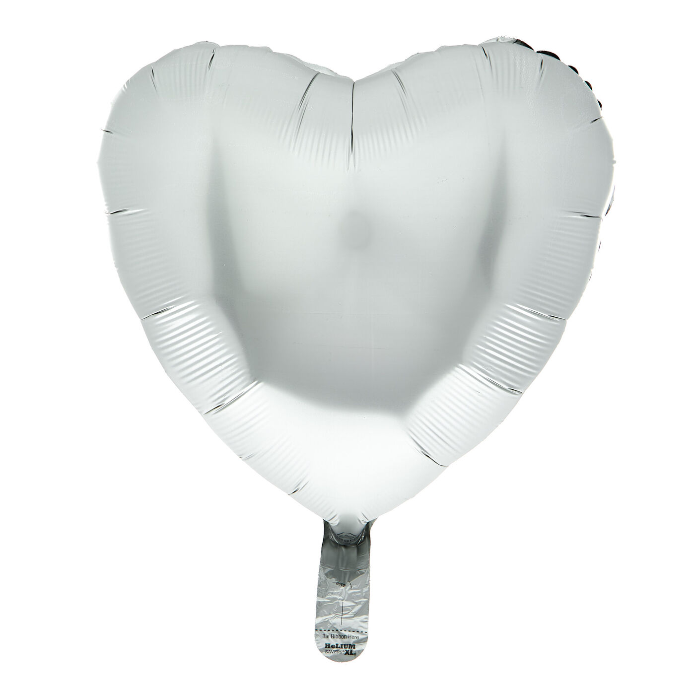 Buy Silver Satin Heart Foil Helium Balloon - 18 Inches for GBP 2.29 ...