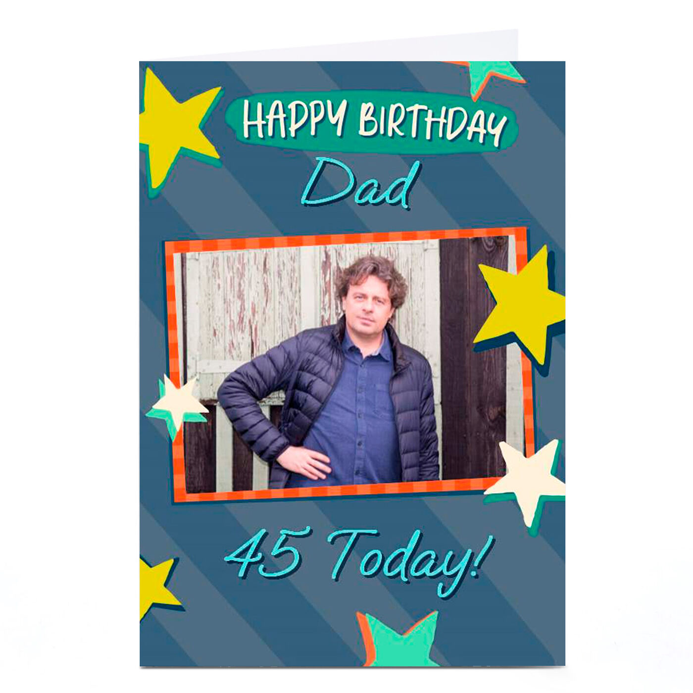Buy Photo 45th Birthday Card - Dad, 45 Today Stars for GBP 2.99 | Card ...