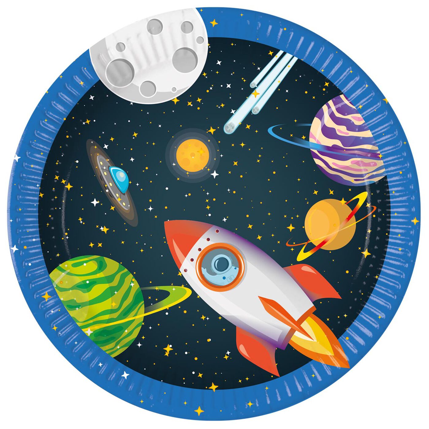 Buy Rocket Space Party Tableware & Decorations Bundle - 16 Guests for ...