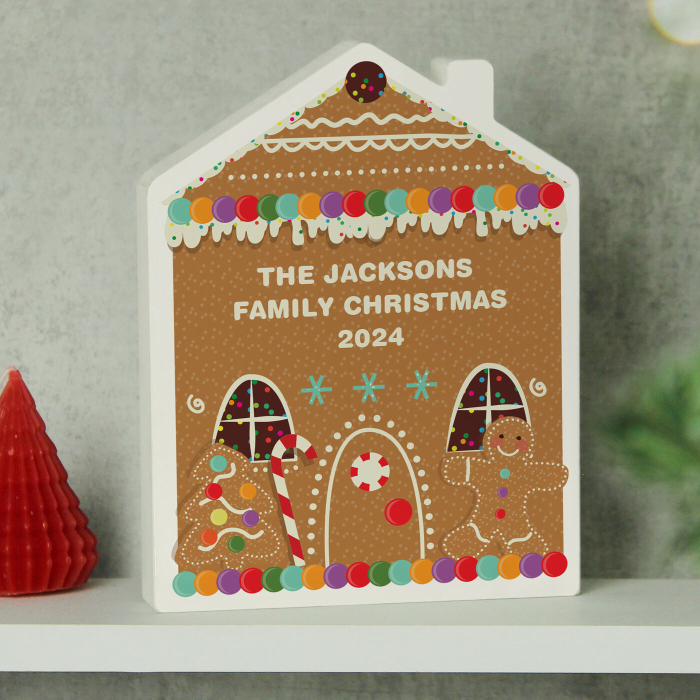 Buy Personalised Wooden Gingerbread House Christmas Ornament for GBP 12 ...