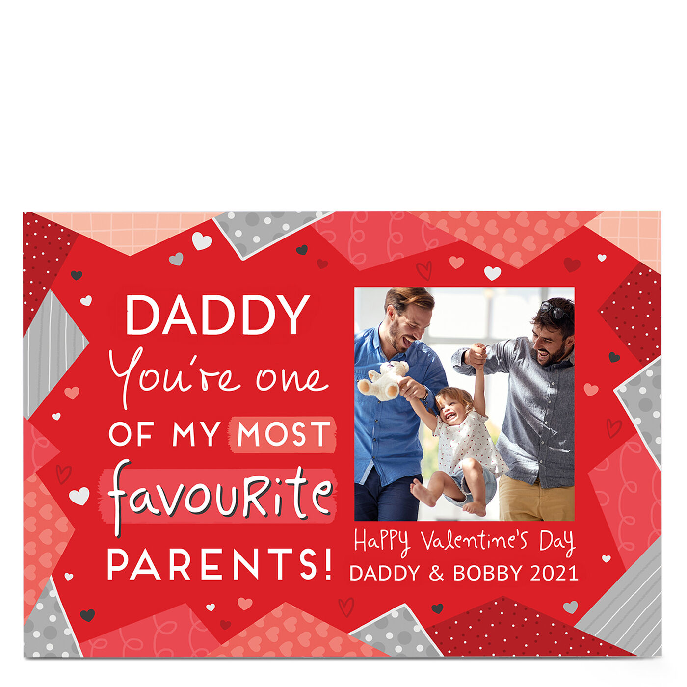 Buy Photo Valentine's Day Card - Favourite Parents Daddy for GBP 3.29 ...