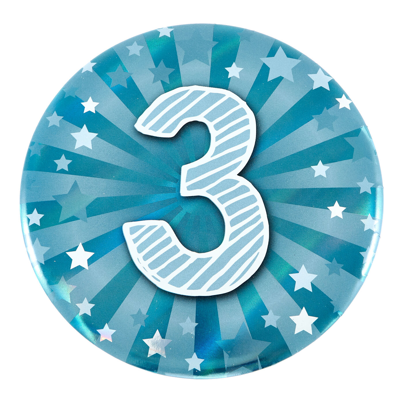 Buy Giant 3rd Birthday Badge - Blue for GBP 0.99 | Card Factory UK