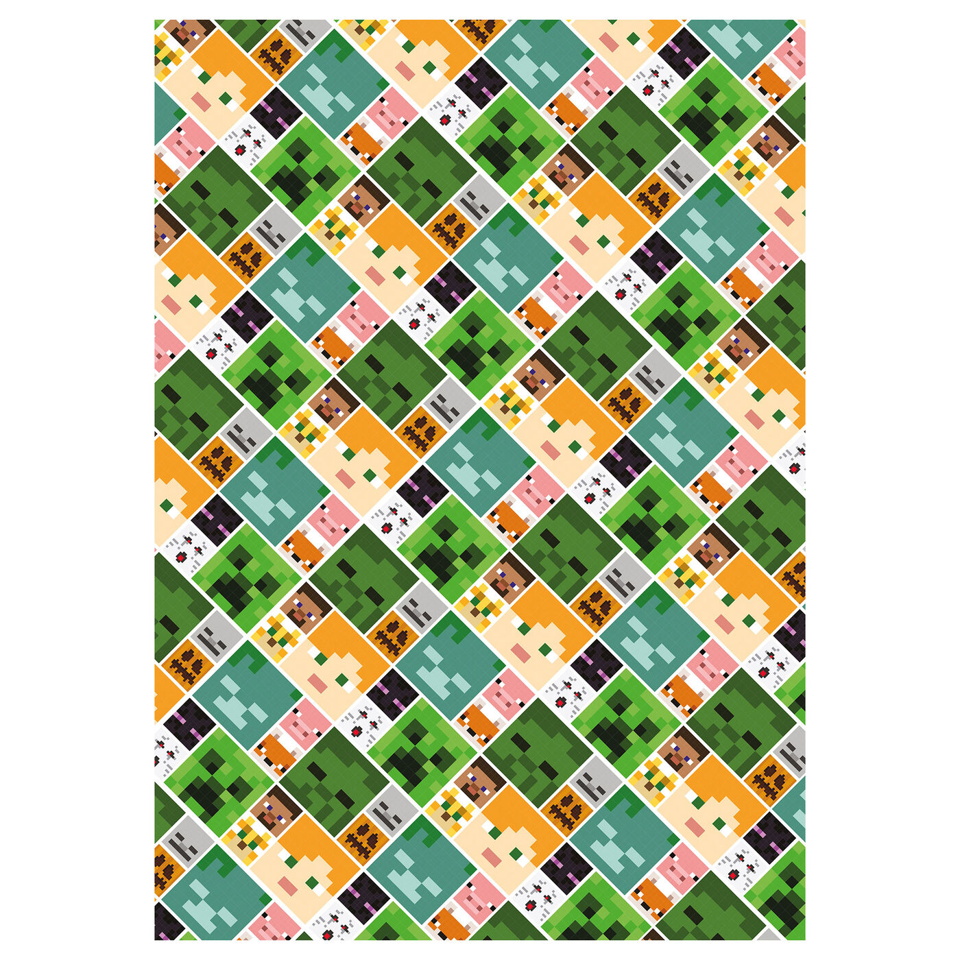 Buy Minecraft Wrapping Paper - 2 Sheets & 2 Tags for GBP 1.79 | Card ...
