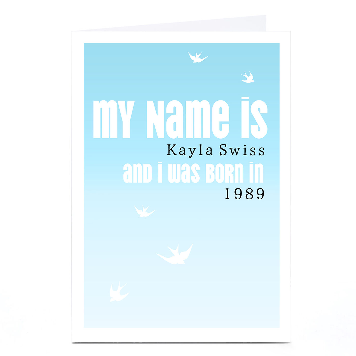Buy Personalised Card - My Name Is for GBP 2.99 | Card Factory UK