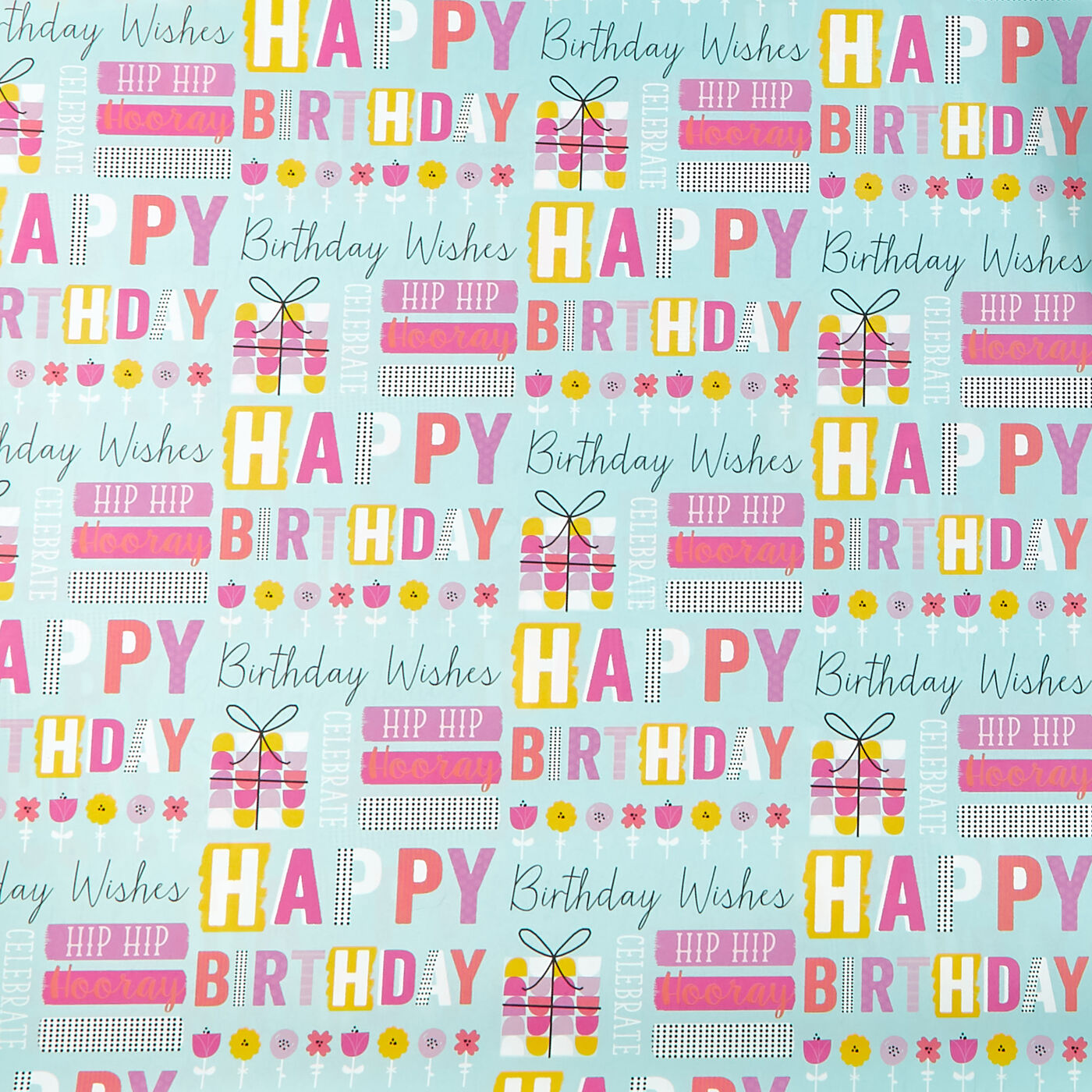 Buy Happy Birthday Wishes Wrapping Paper - 24 Sheets for GBP 3.99 ...
