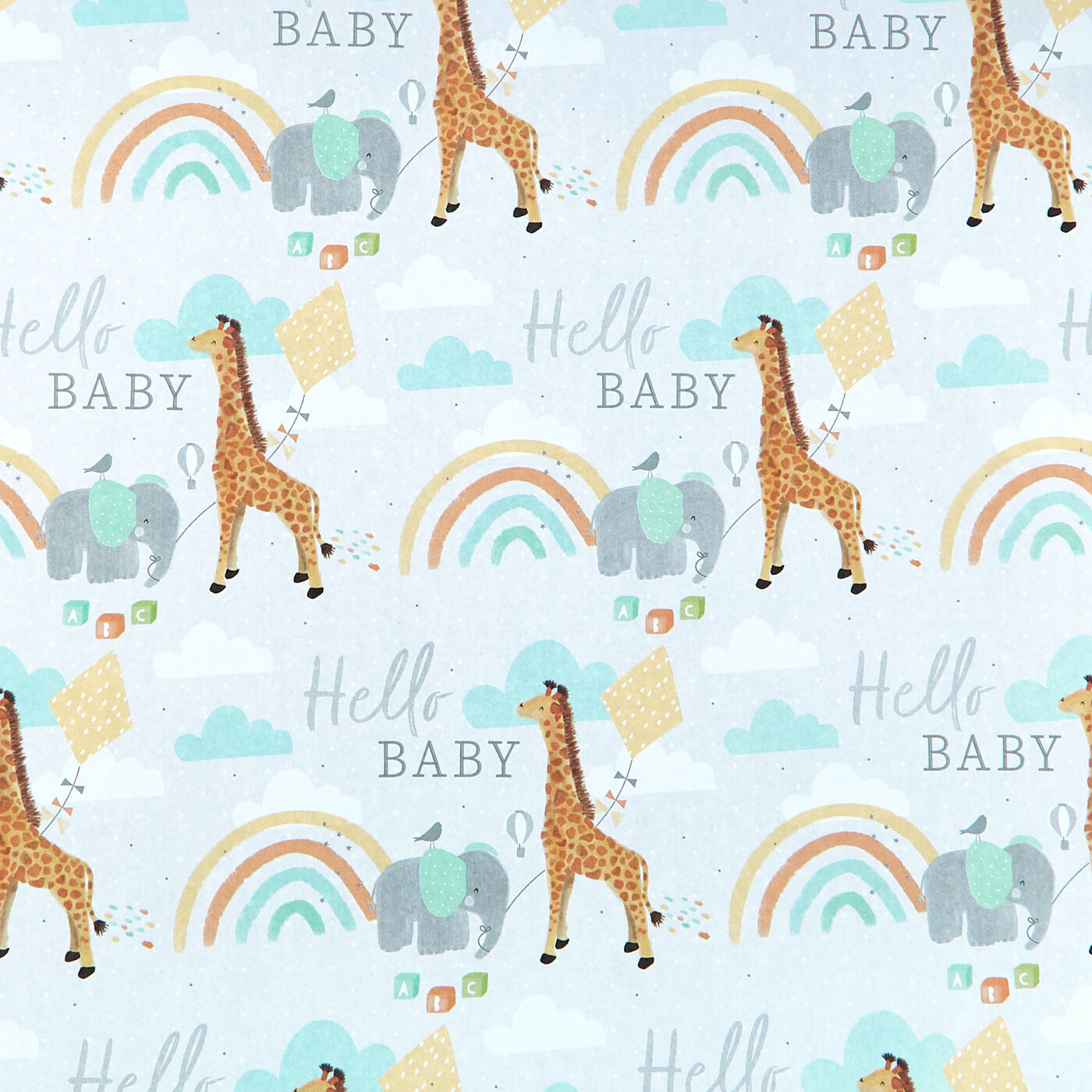 Buy Hello Baby Wrapping Paper - 1 Sheet for GBP 0.45 | Card Factory UK