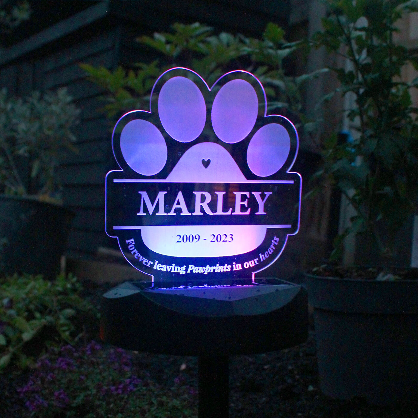 Buy Personalised Pet Memorial Outdoor Solar Light for GBP 29.99 | Card ...
