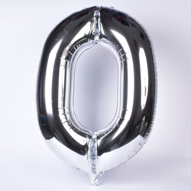 Number Balloons, Giant Gold, Rose Gold & Silver Foil Helium Number ...