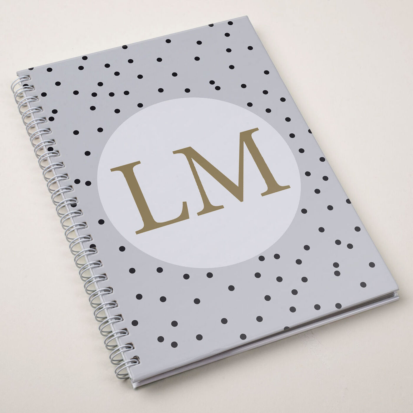 Buy Personalised Notebook - Initials On Dots for GBP 6.49 | Card Factory UK