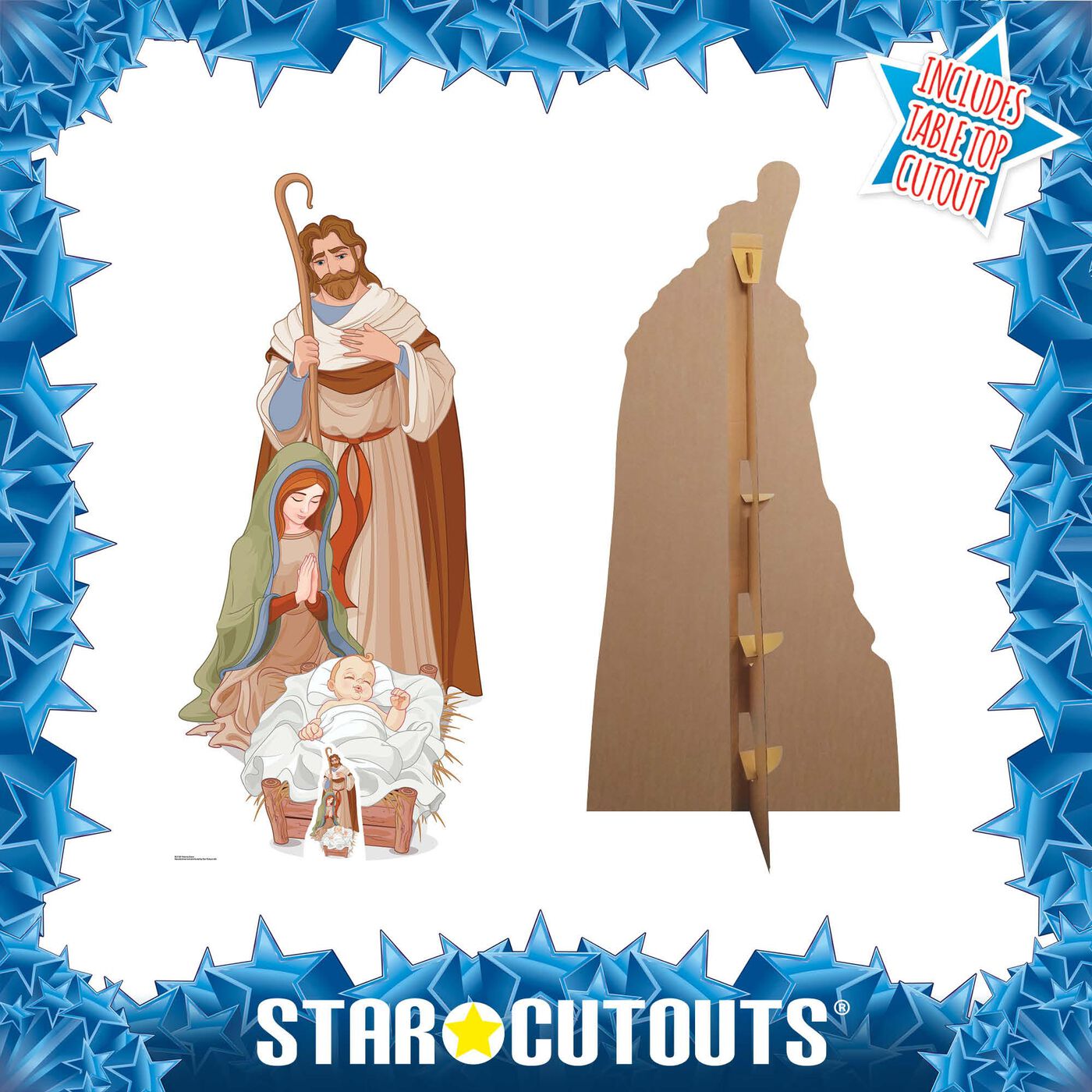 Buy Nativity Scene Cardboard Cutout for GBP 38.99 | Card Factory UK