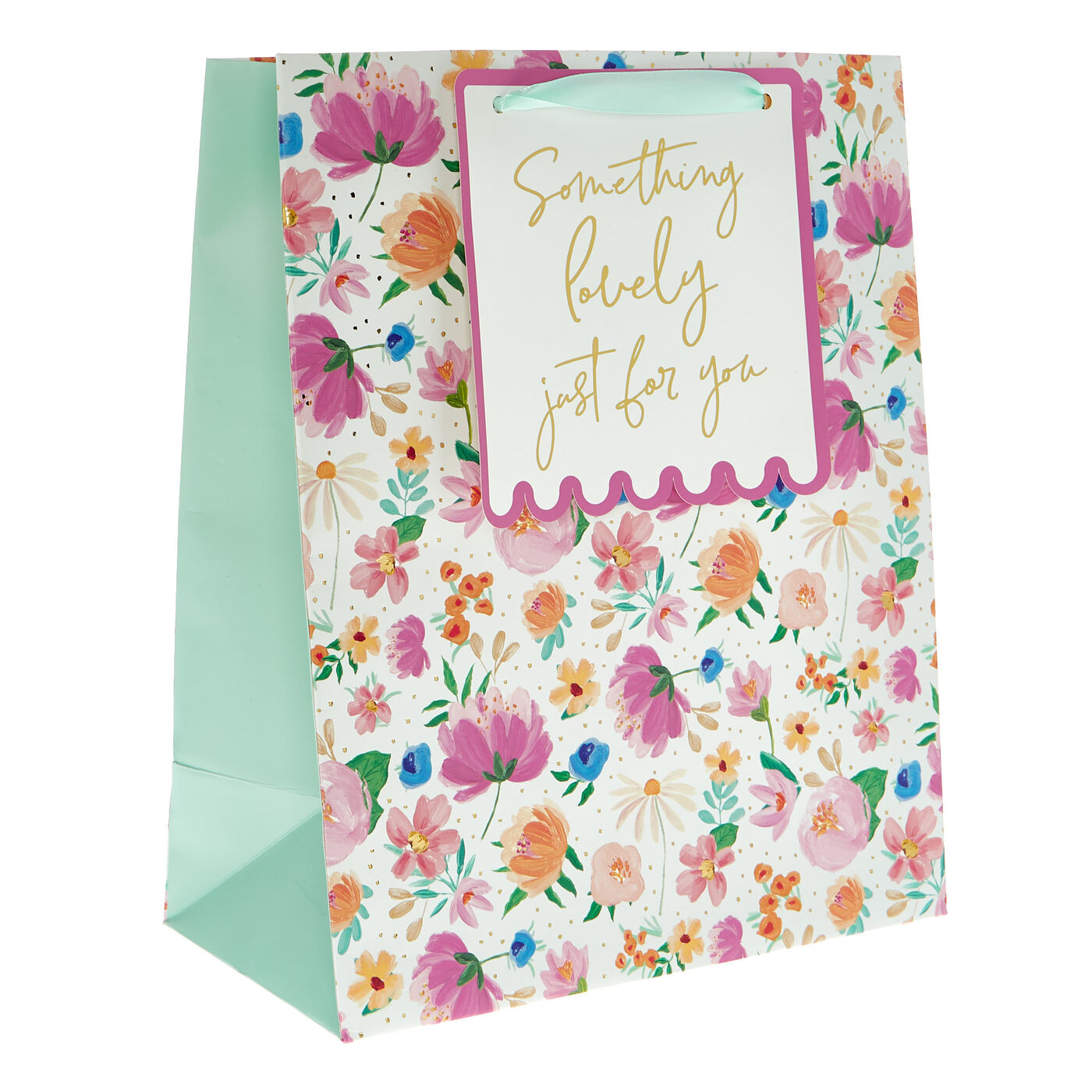 Buy Something Lovely Floral Large Portrait Gift Bag for GBP 1.49 | Card ...