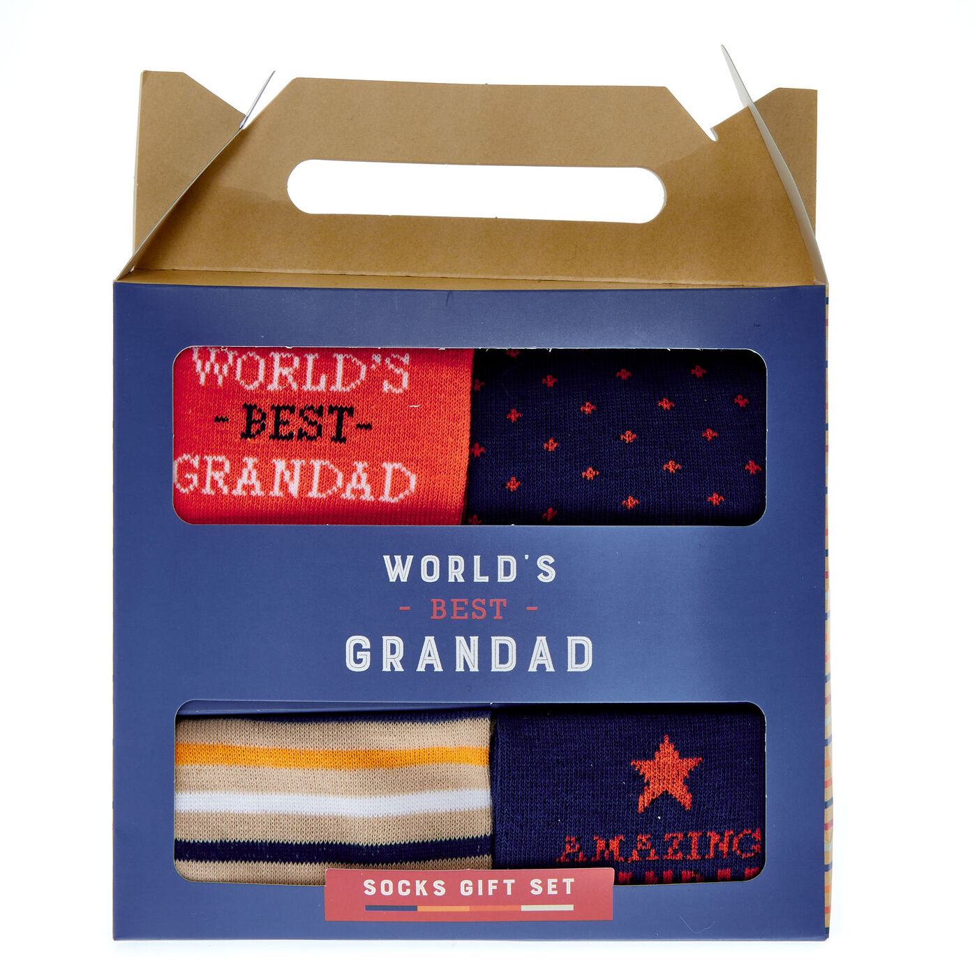 Buy World's Best Grandad Socks Gift Set - 4 Pairs for GBP 3.99 | Card ...