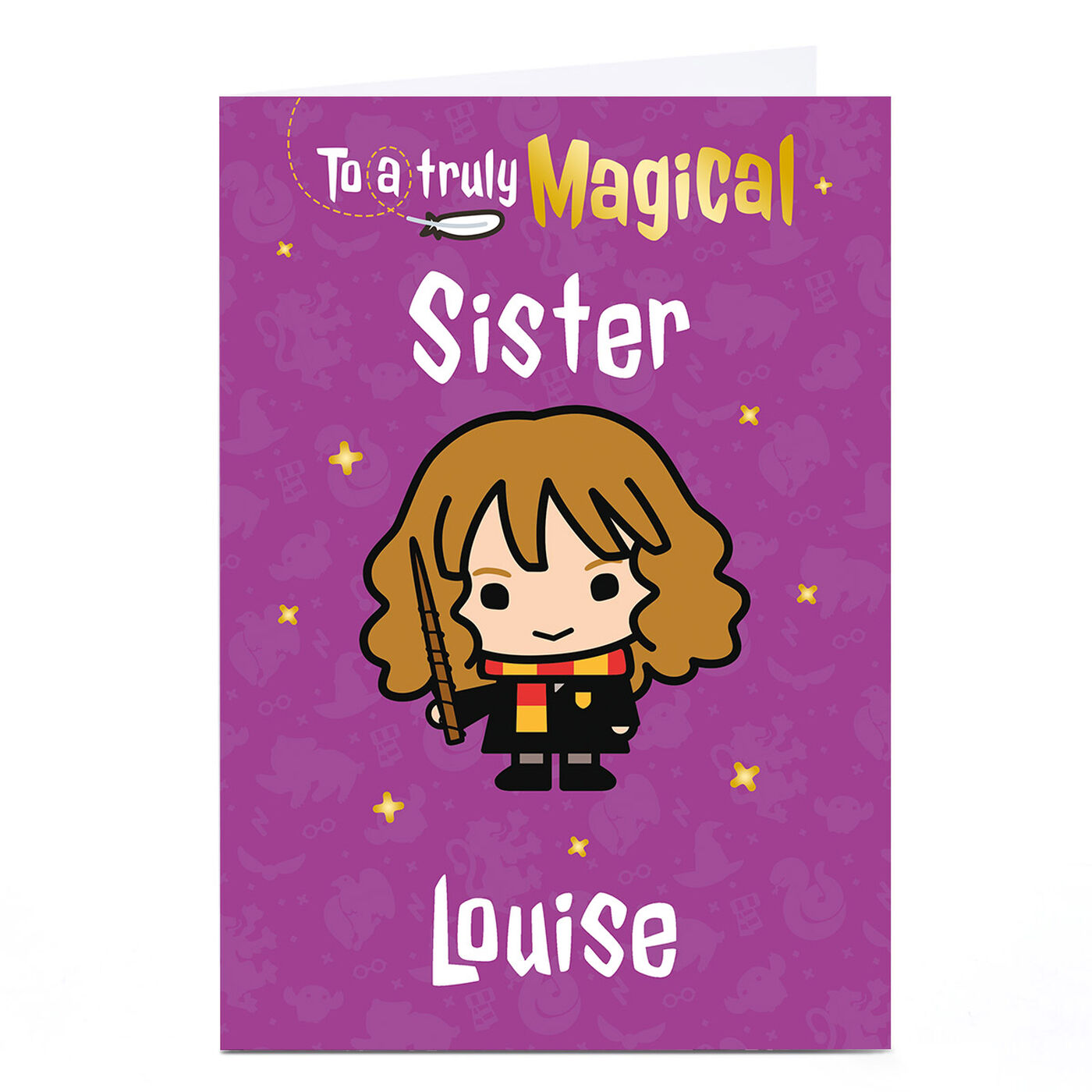 Buy Personalised Harry Potter Card - Truly Magical (Hermione) for GBP 2 ...