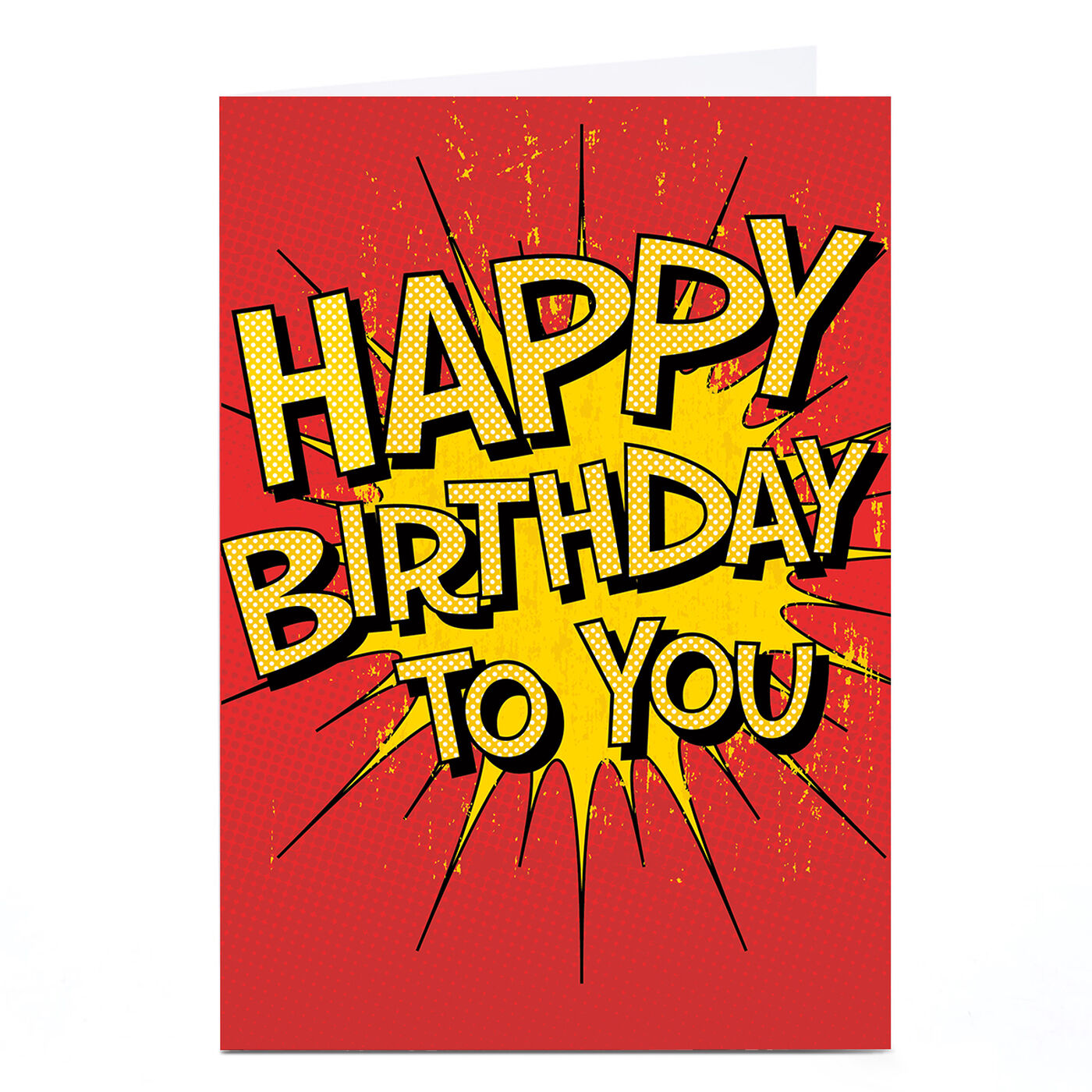 Buy Personalised Birthday Card - Pop Words Happy Birthday to you for ...