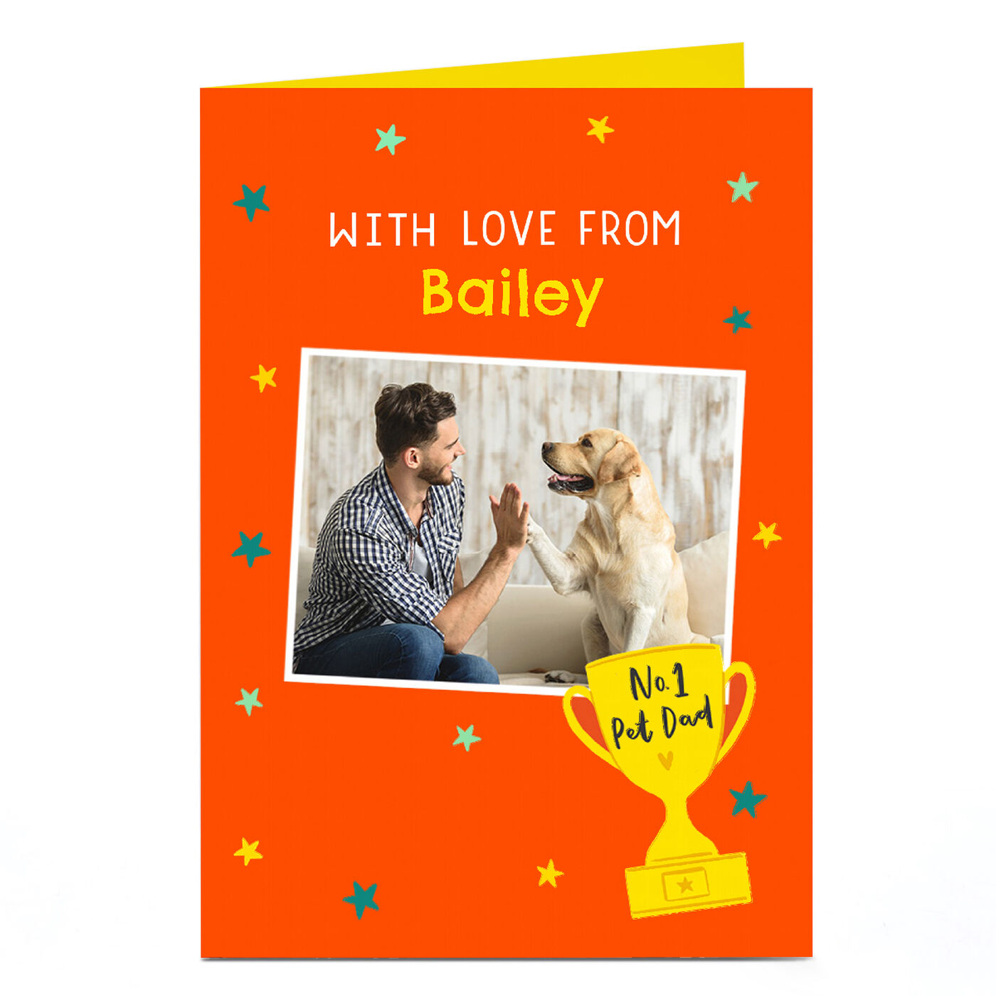 Buy Photo Pet Day Card - No.1 Pet Dad for GBP 2.99 | Card Factory UK