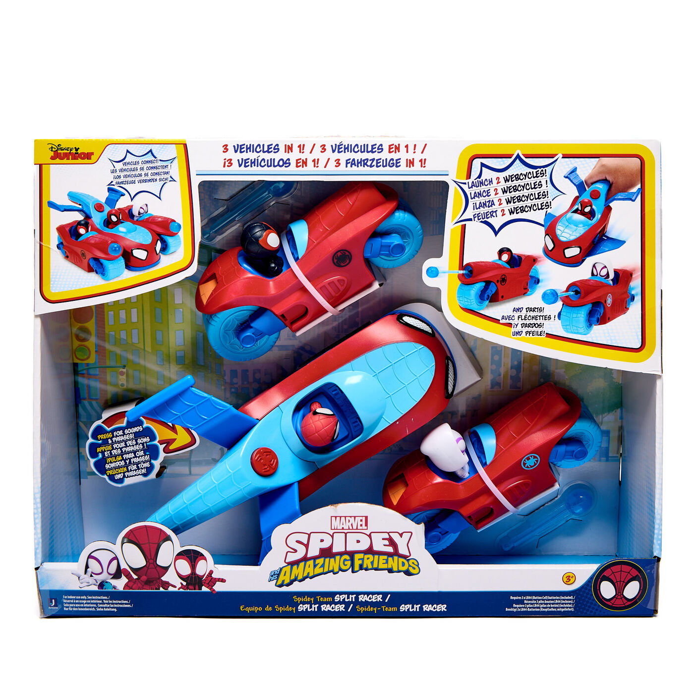 Buy Spidey & His Amazing Friends Spidey Team Split Racer for GBP 29.99 ...