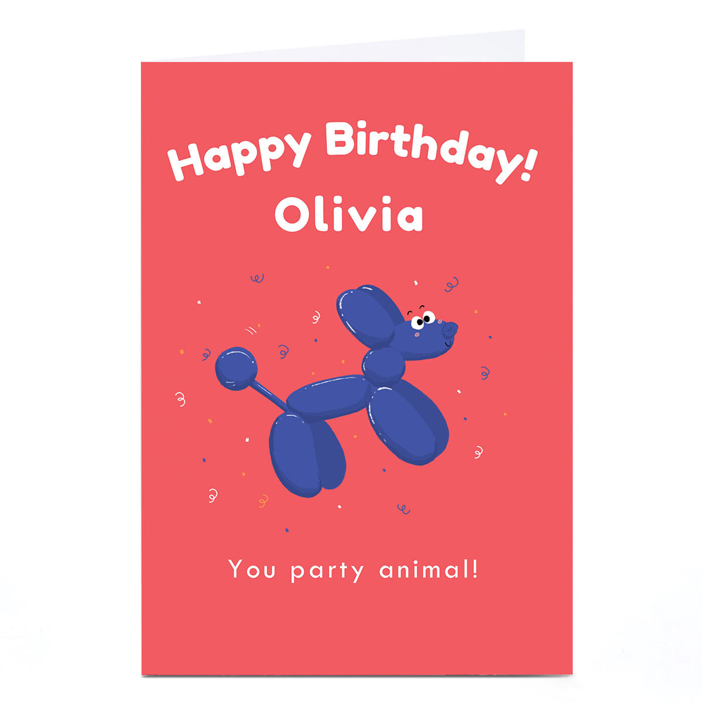 Buy Personalised Hew Ma Birthday Card - You Party Animal! for GBP 2.99 ...