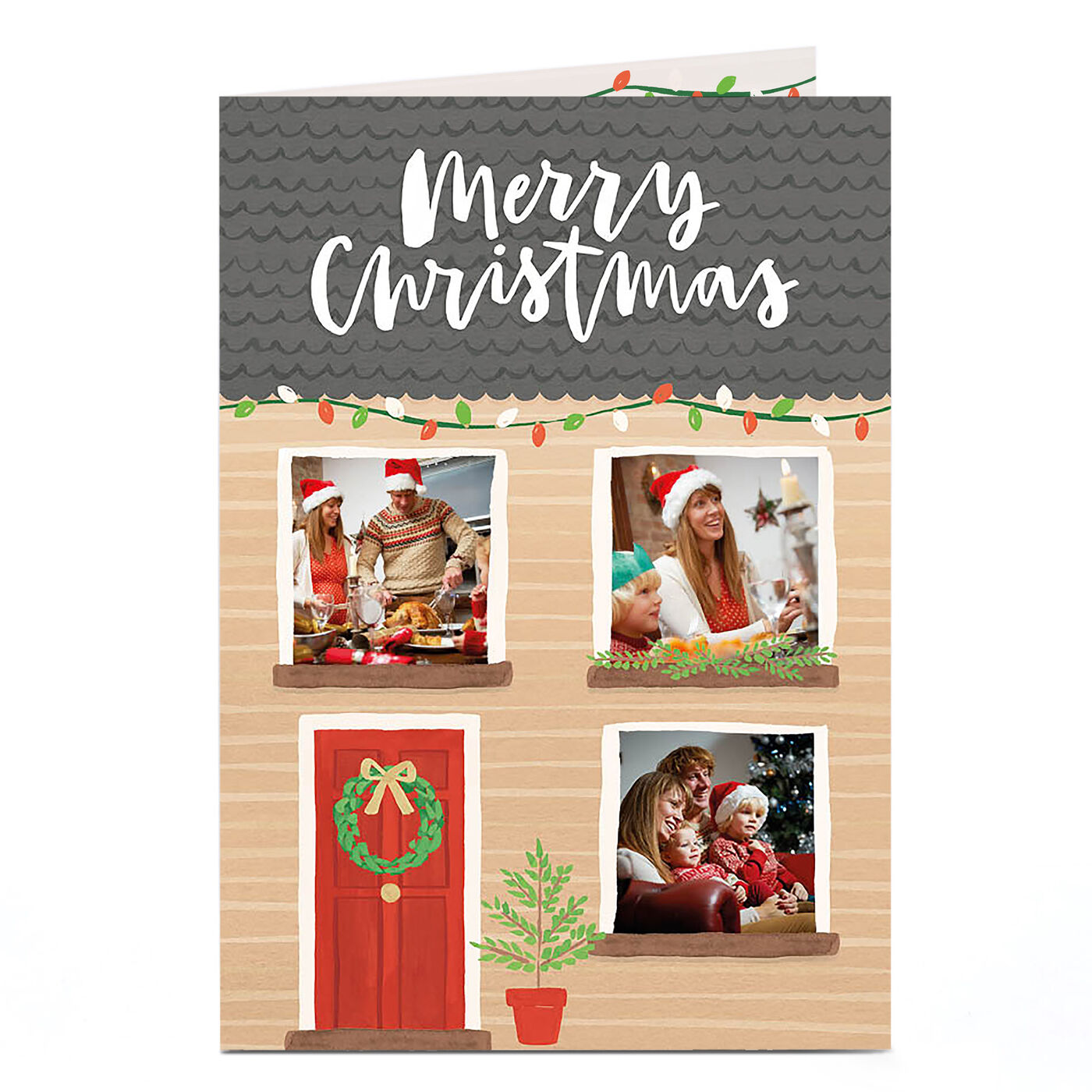Buy Multi Photo Christmas Card - House Front for GBP 1.79 | Card Factory UK