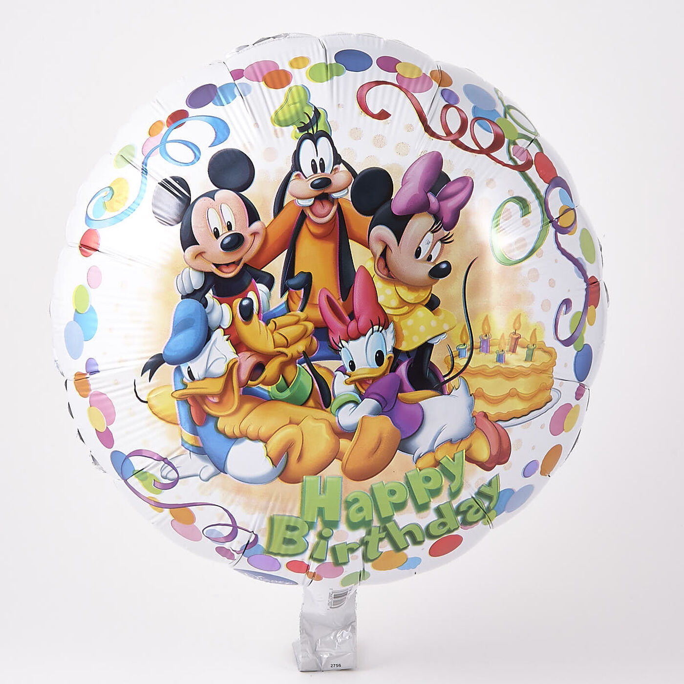 Buy Disney Mickey Mouse & Friends Happy Birthday Foil Helium Balloon ...