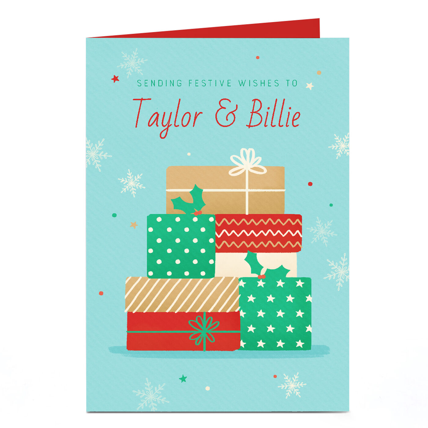 Buy Personalised Christmas Card - Sending Festive Wishes for GBP 2.99 ...