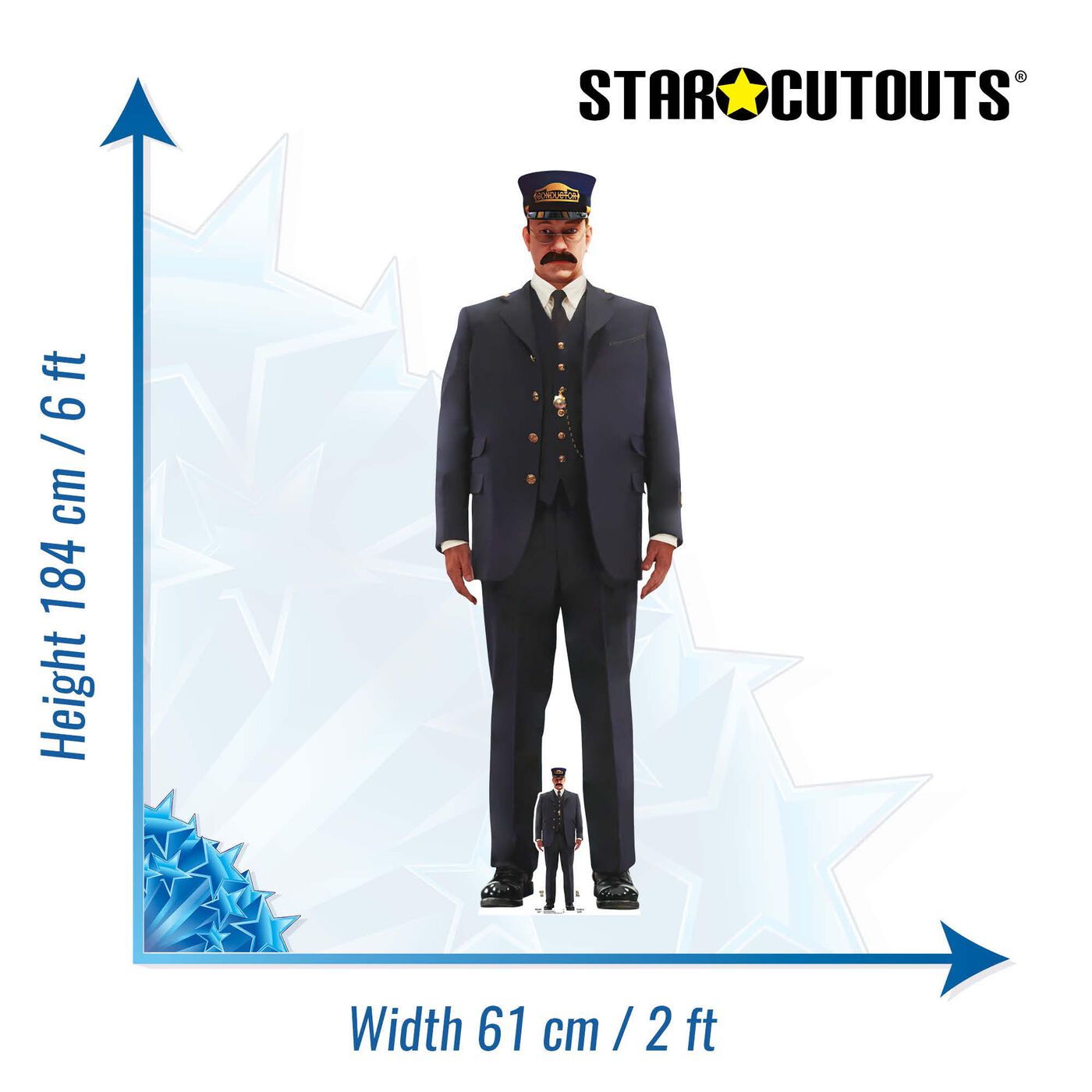 Buy The Conductor Polar Express Cardboard Cutout for GBP 38.99 | Card ...