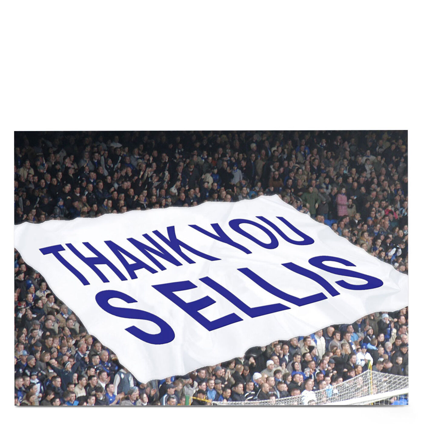 Buy Personalised Thank You Card - Football Crowd & Flag for GBP 1.79 ...