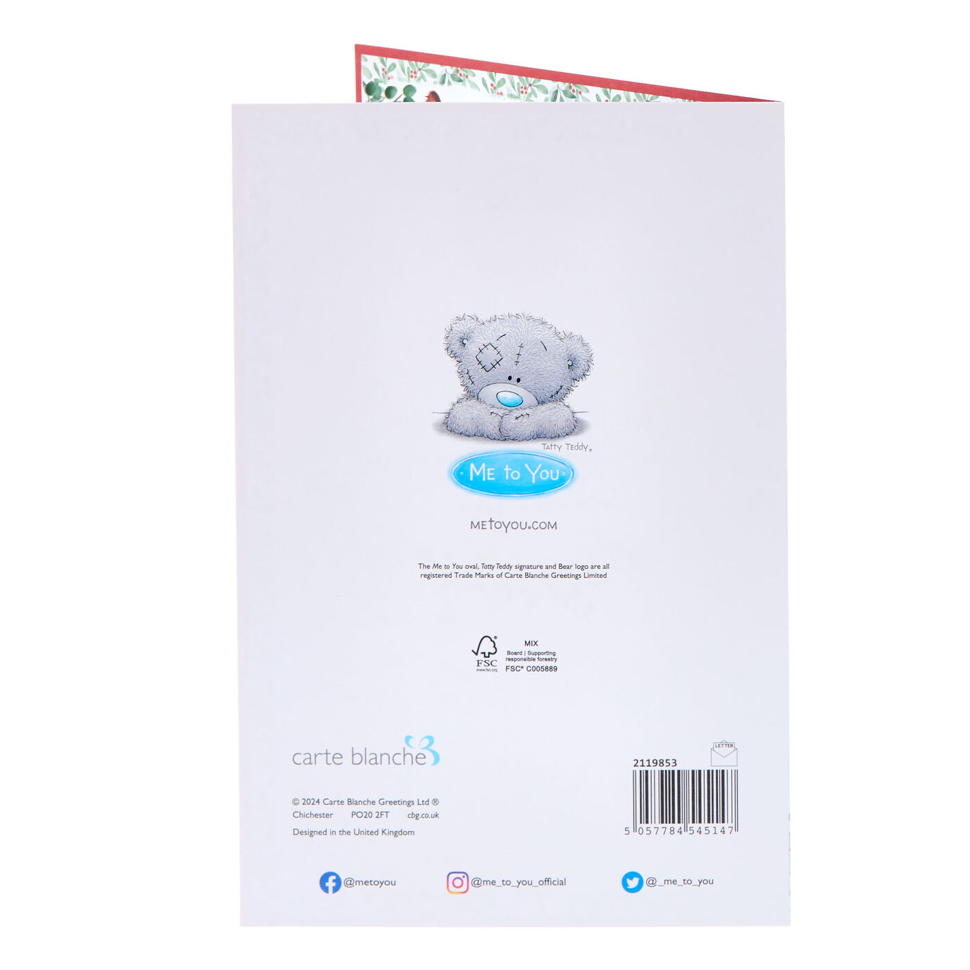 Buy Me To You Tatty Teddy Best Mum & Dad Christmas Card for GBP 1.99 ...