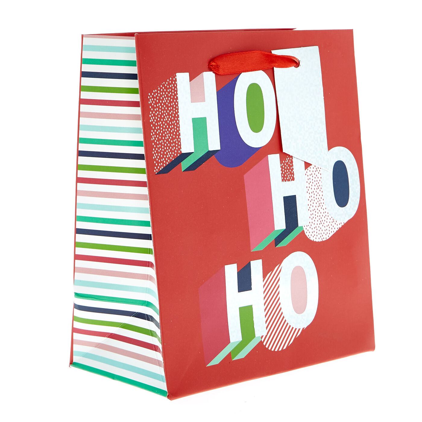 Buy Small Portrait Ho Ho Ho Christmas Gift Bag for GBP 0.89 | Card ...