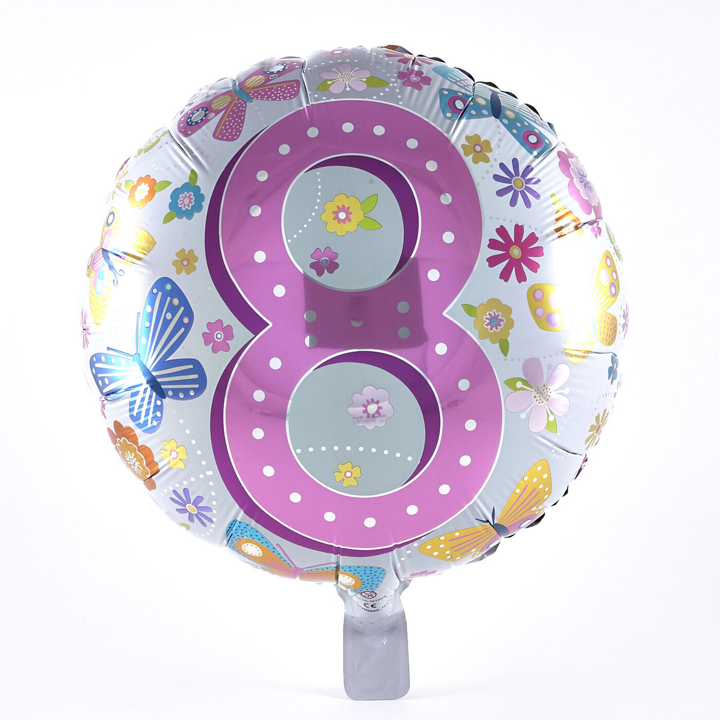 Buy 8th Birthday Butterflies Foil Helium Balloon for GBP 2.49 | Card ...