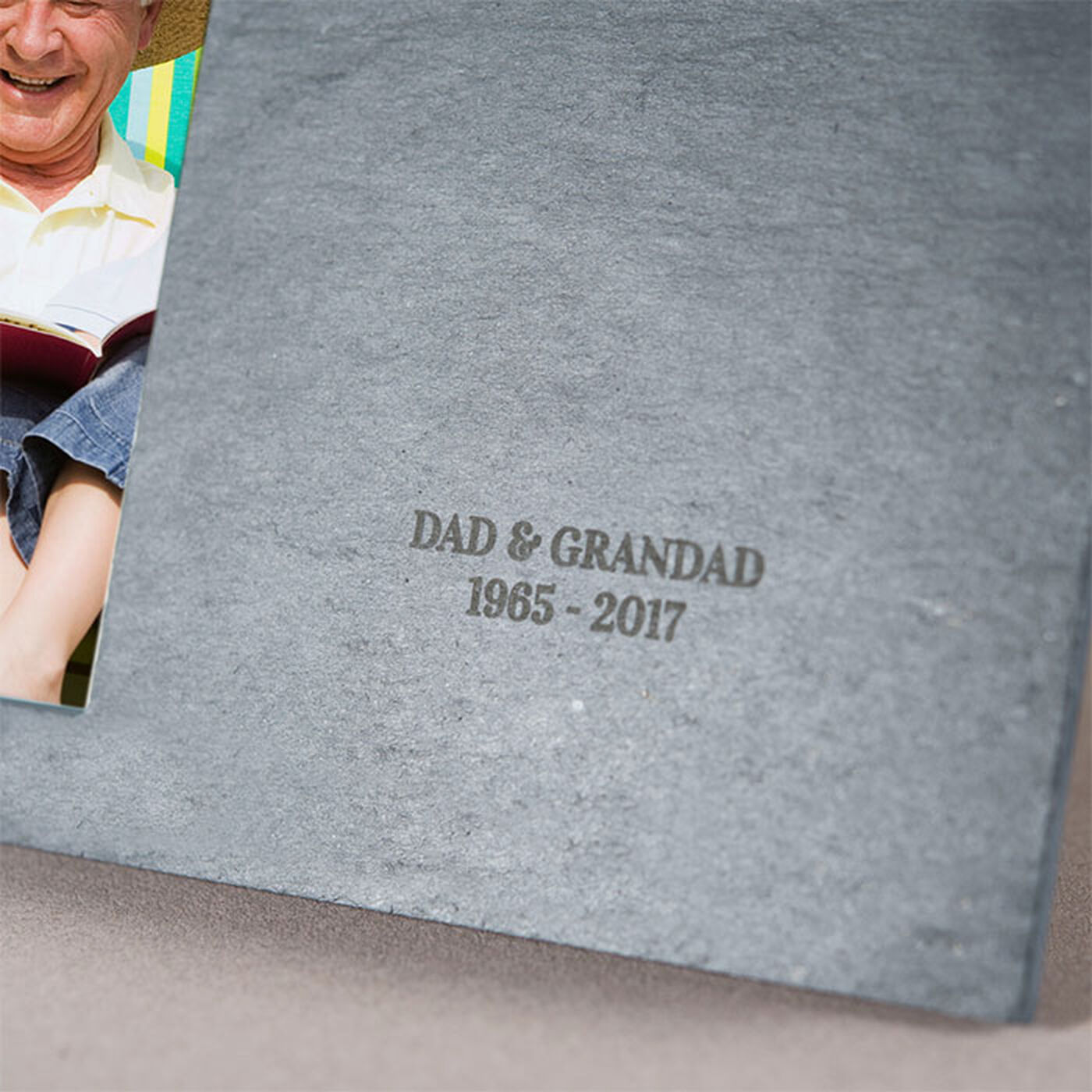 Engraved Slate Chalkboard Photo Frame - Your Wings | GettingPersonal.co.uk