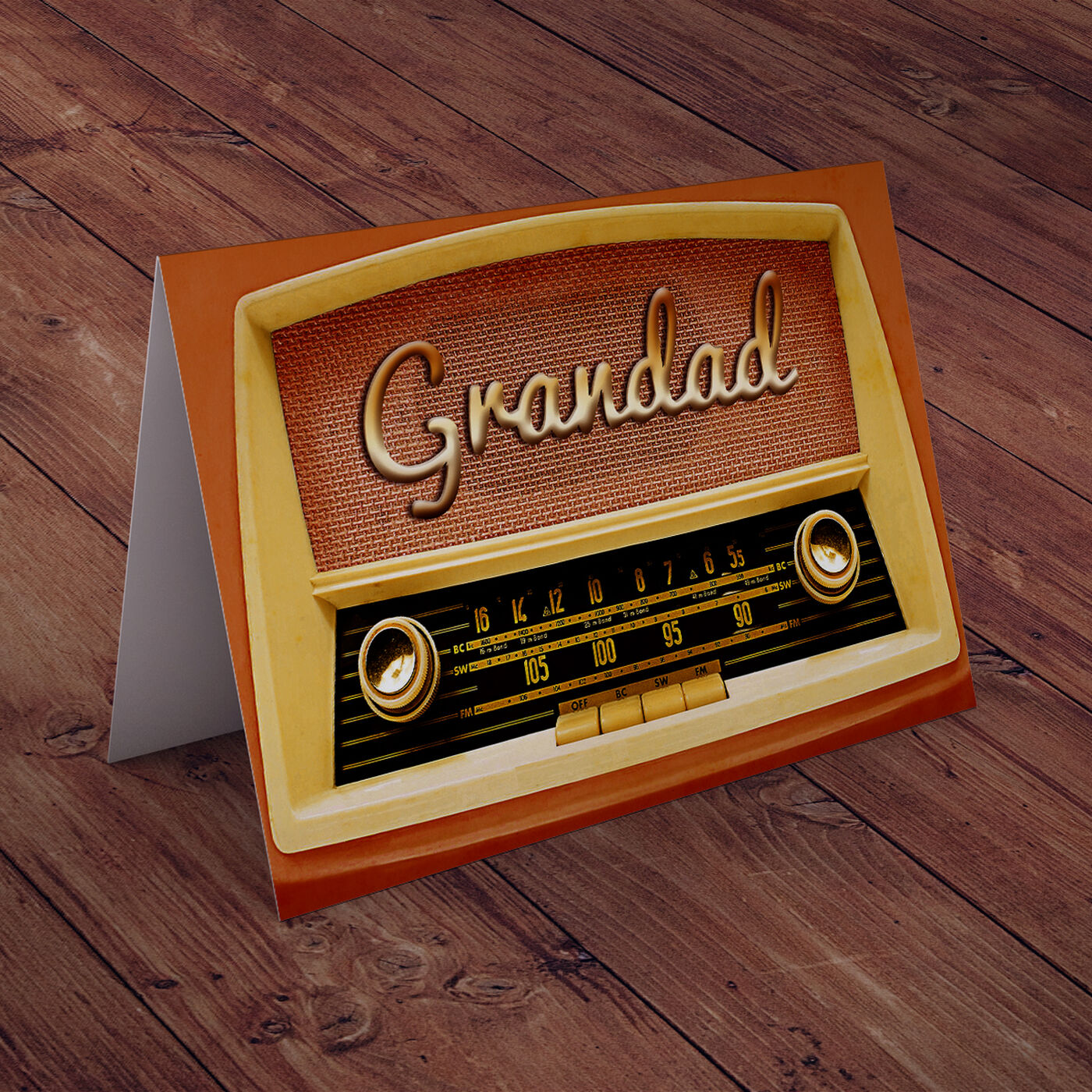 Personalised Card - Retro Radio | GettingPersonal.co.uk