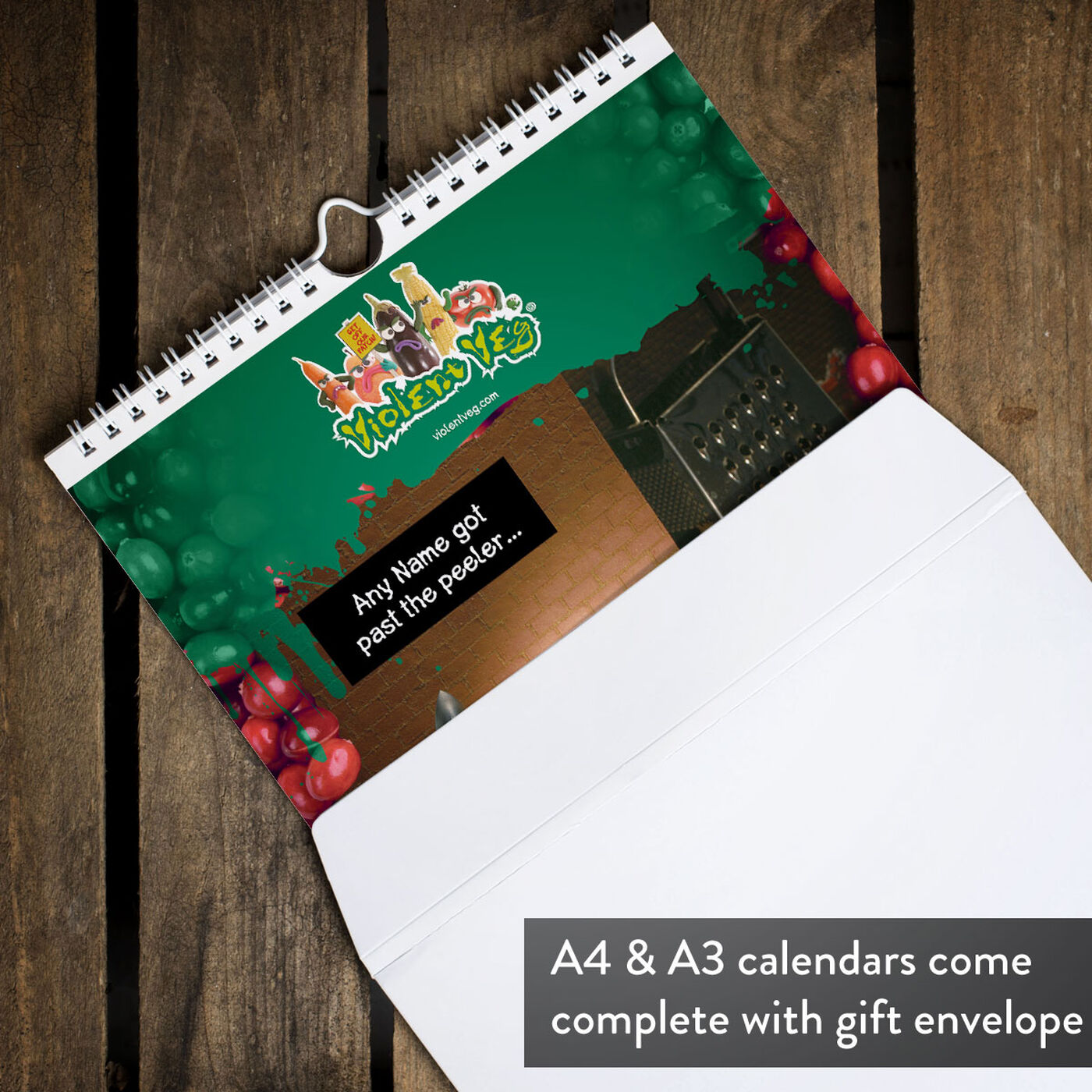 Personalised Violent Veg Calendar 2nd Edition | GettingPersonal.co.uk