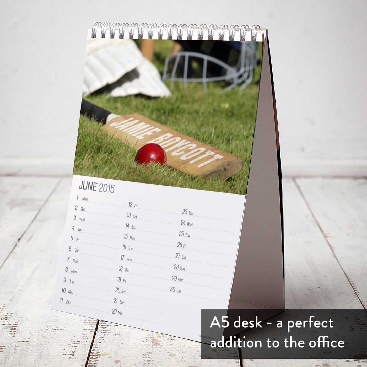 Personalised Cricket Calendar - 2nd Edition | GettingPersonal.co.uk