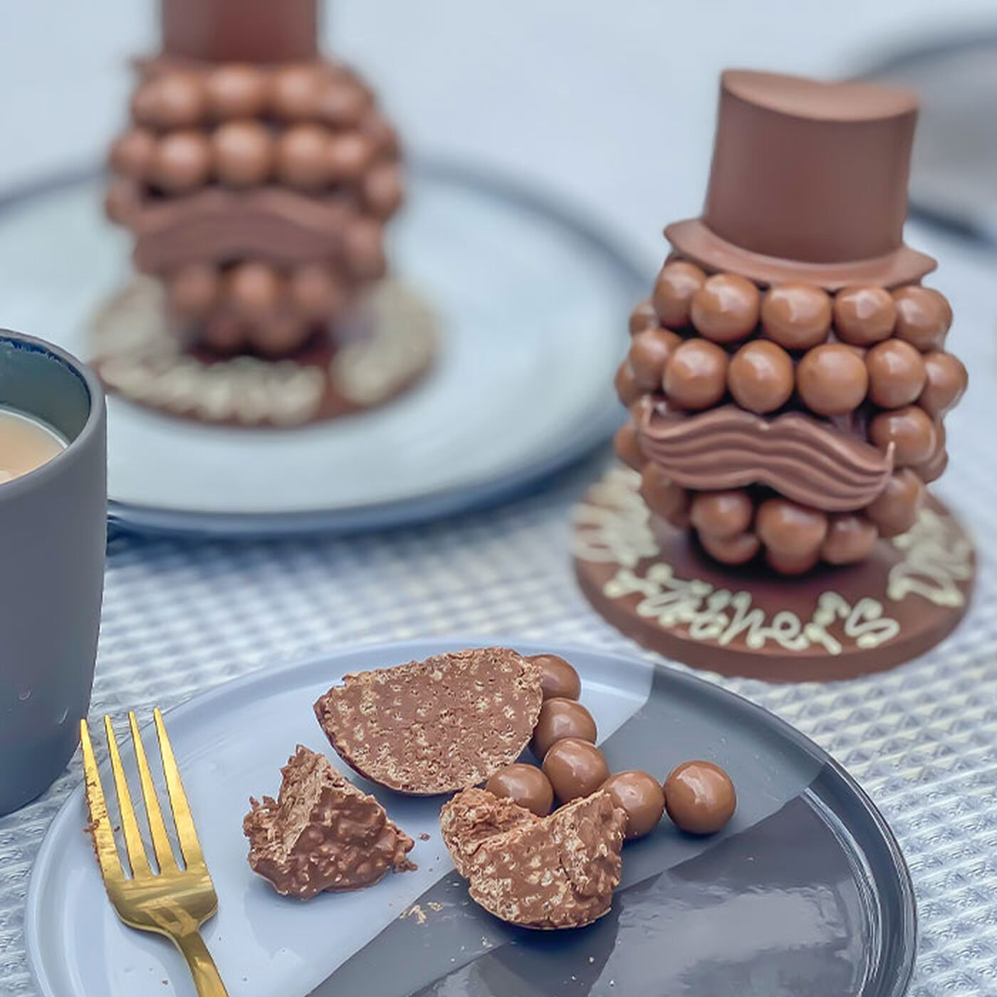 Malteser® Head with Hat and Moustache