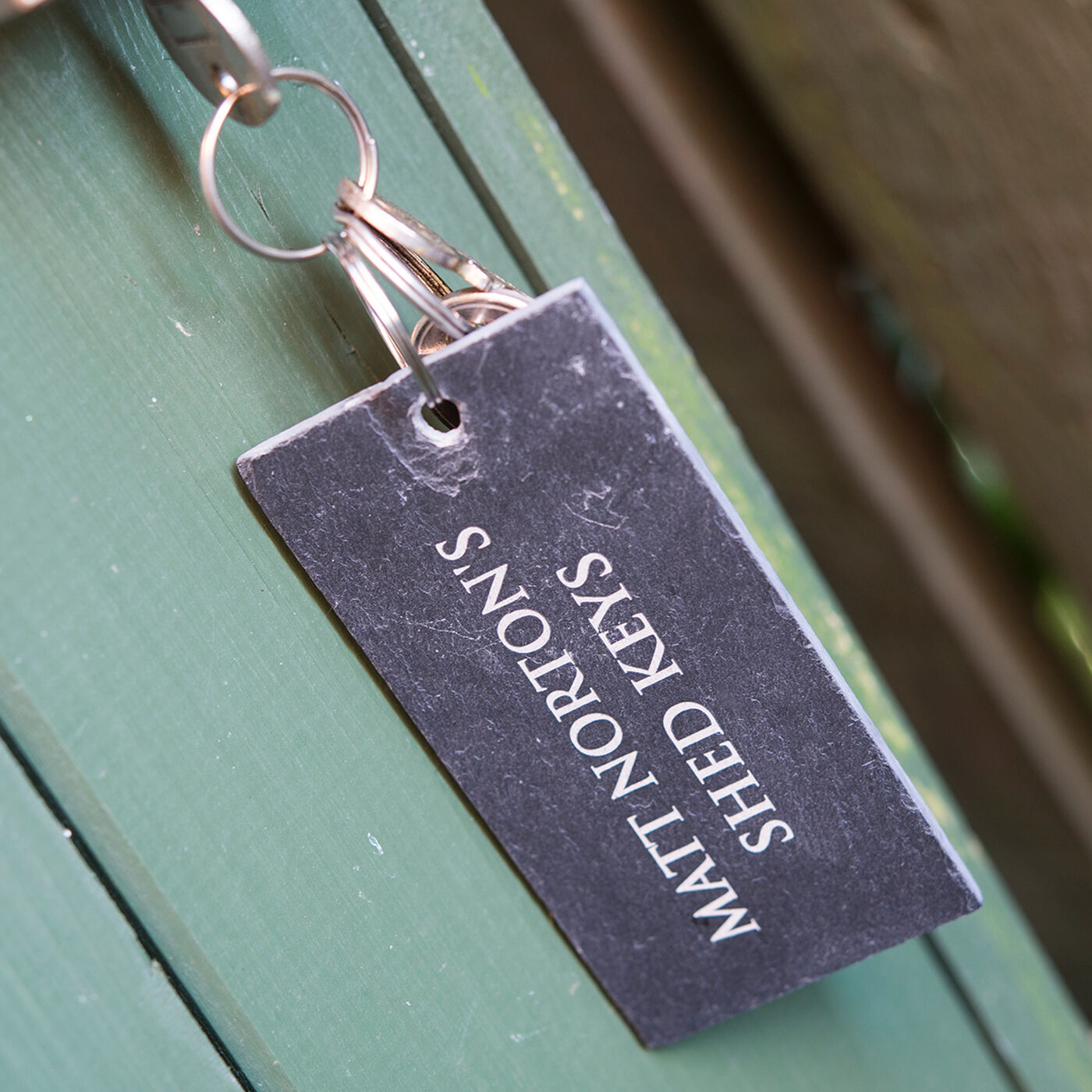 Personalised Slate Key Ring | GettingPersonal.co.uk