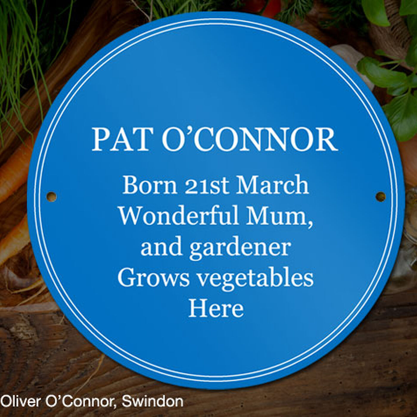 Personalised Heritage Blue Plaque | GettingPersonal.co.uk