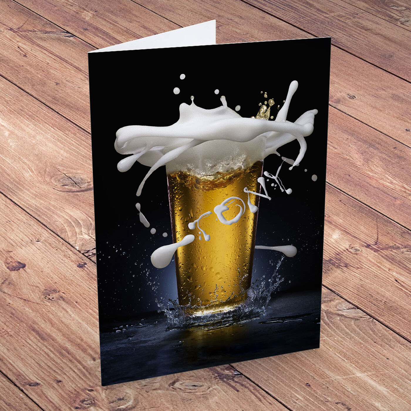 Personalised Card - Pint Splash | GettingPersonal.co.uk